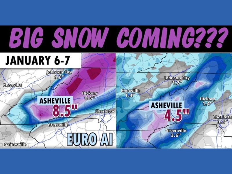 Winter Storm Models Suggest Potential for Significant Snowfall in ...