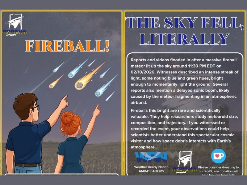 Massive Fireball Lights Up Skies Over Indiana, Ohio and Kentucky — Late ...